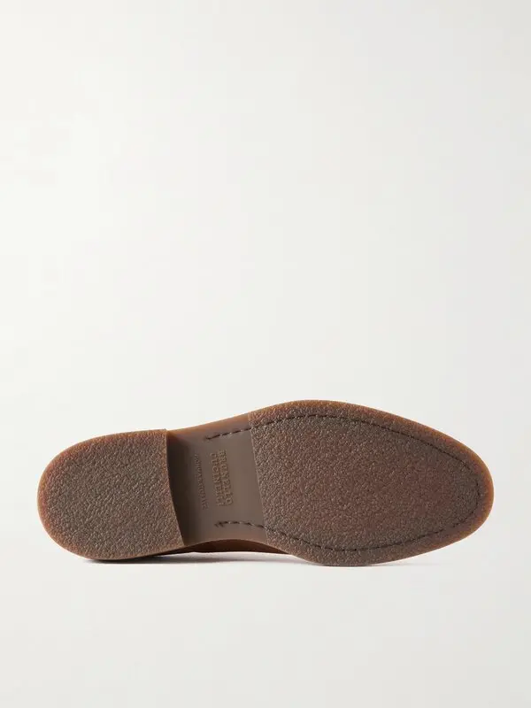Brunello Cucinelli Suede Derby Shoes - Brown
