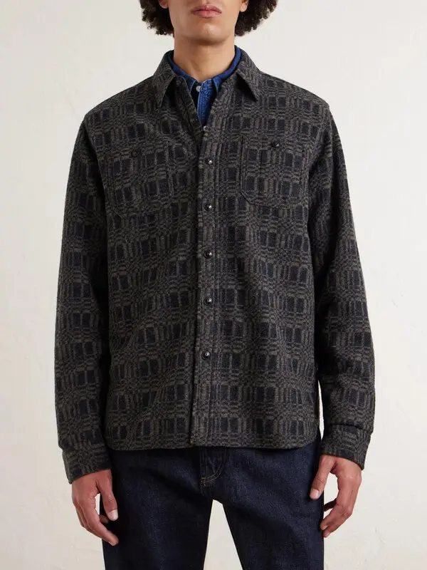Ralph Lauren Wool-blend Jacquard Overshirt