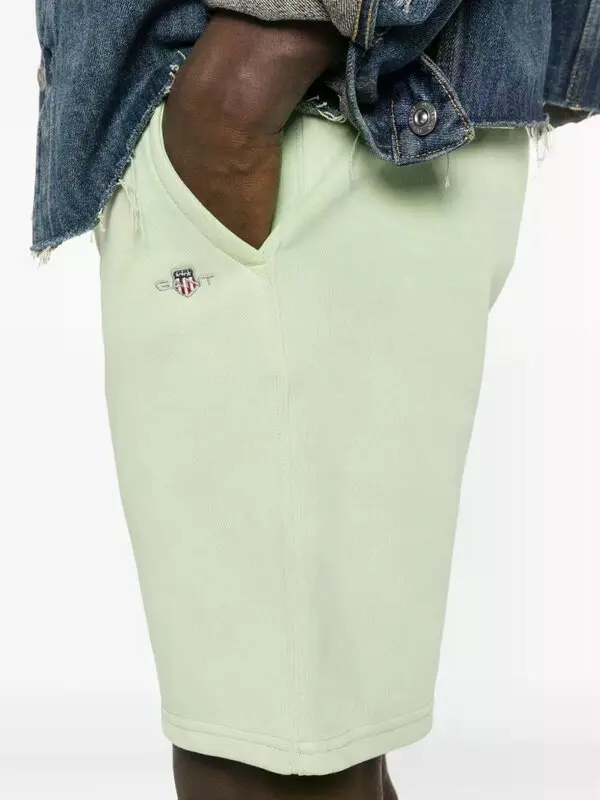 Gant Embroidery Drawstring Shorts - Green