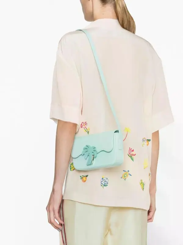 Palm Angels Palm Beach Bridge Shoulder Bag - Blue