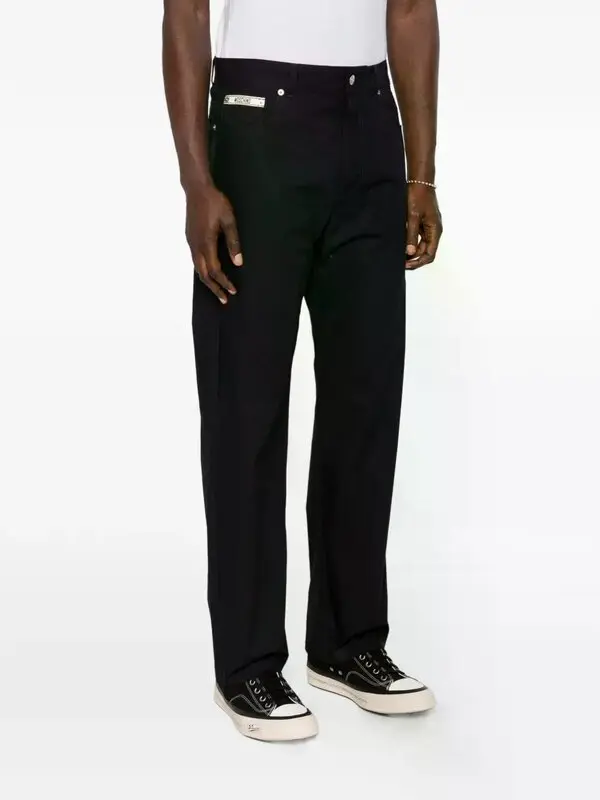 Moschino Logo Detail Trousers - Blue