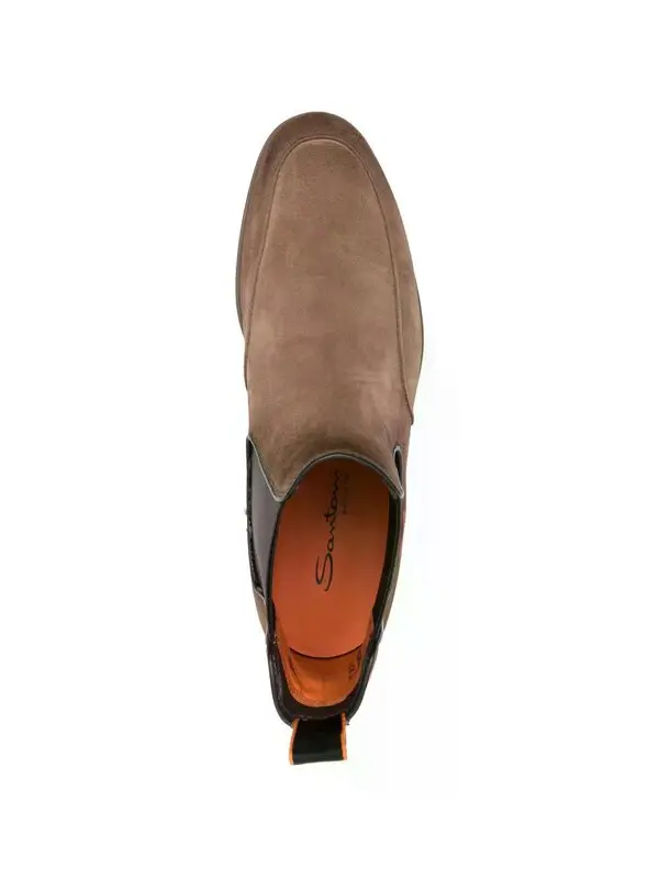 Santoni Elastic-panel Boots - Brown