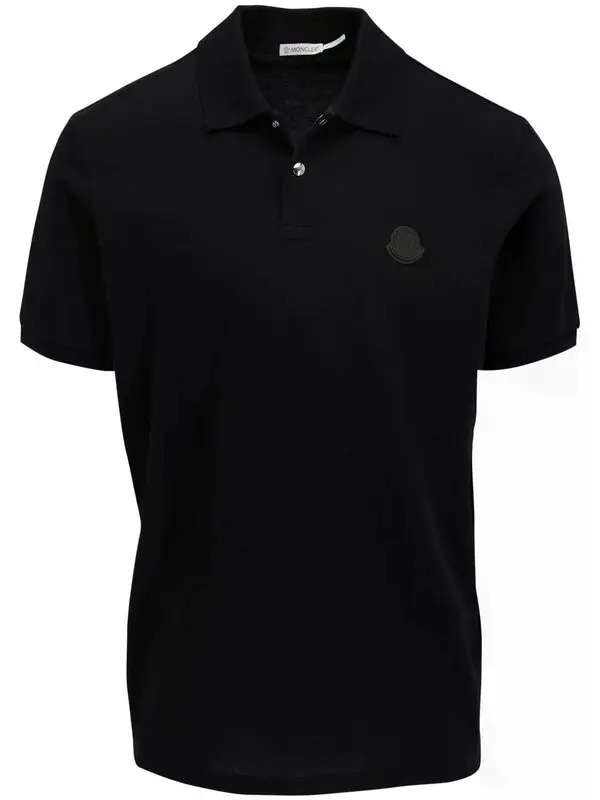Moncler Logo-patch Cotton Polo Shirt