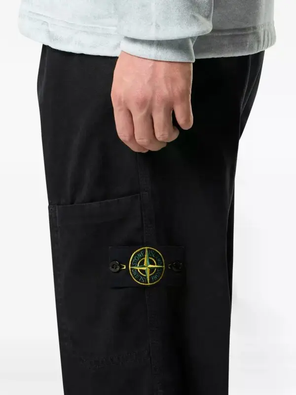 Stone Island Logo Patch Trousers
