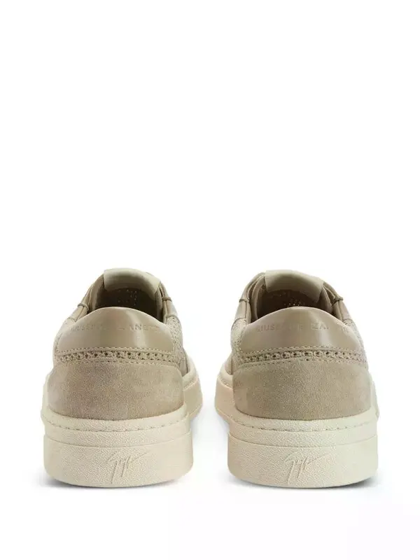 GIUSEPPE ZANOTTI Lace-up Low-top Sneakers - Neutrals