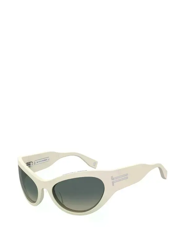 Marc Jacobs Oval-frame Sunglasses - Neutrals