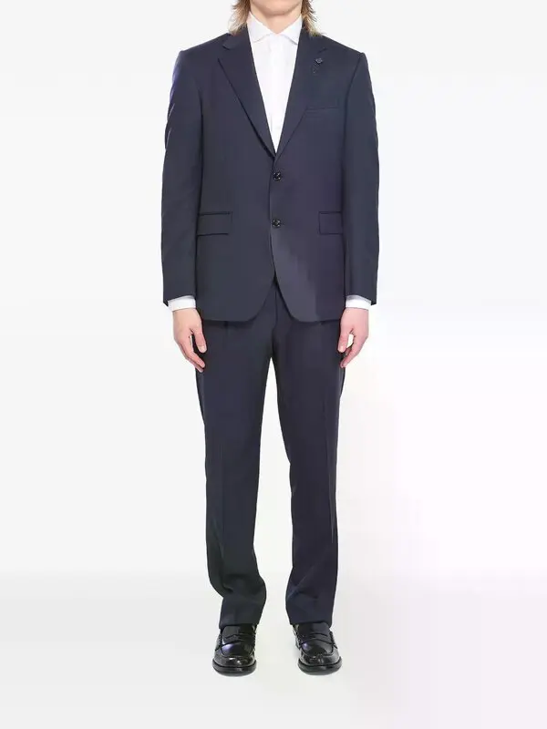 LARDINI Single-breasted Lapel Pin Suits - Blue
