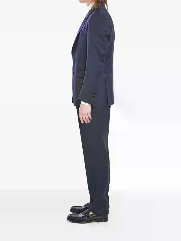 LARDINI Single-breasted Lapel Pin Suits - Blue