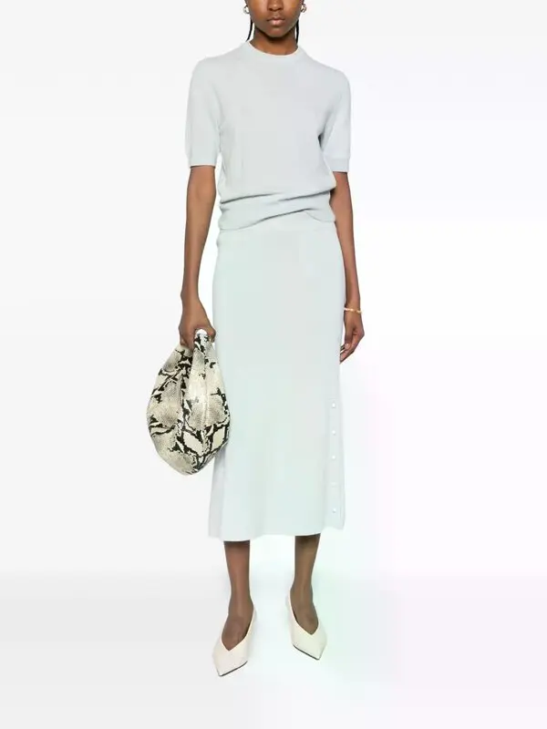 JIL SANDER Button-detail Midi Skirt