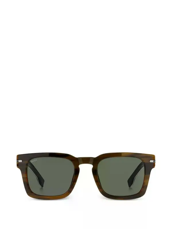 BOSS Rectangle Sunglasses - Brown