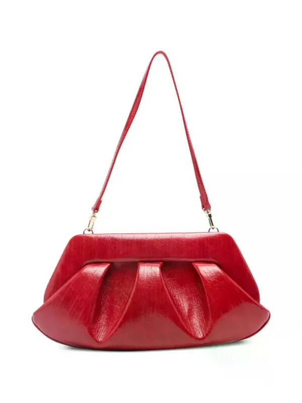 THEMOIRE Bios Pleated Clutch Bag - Red
