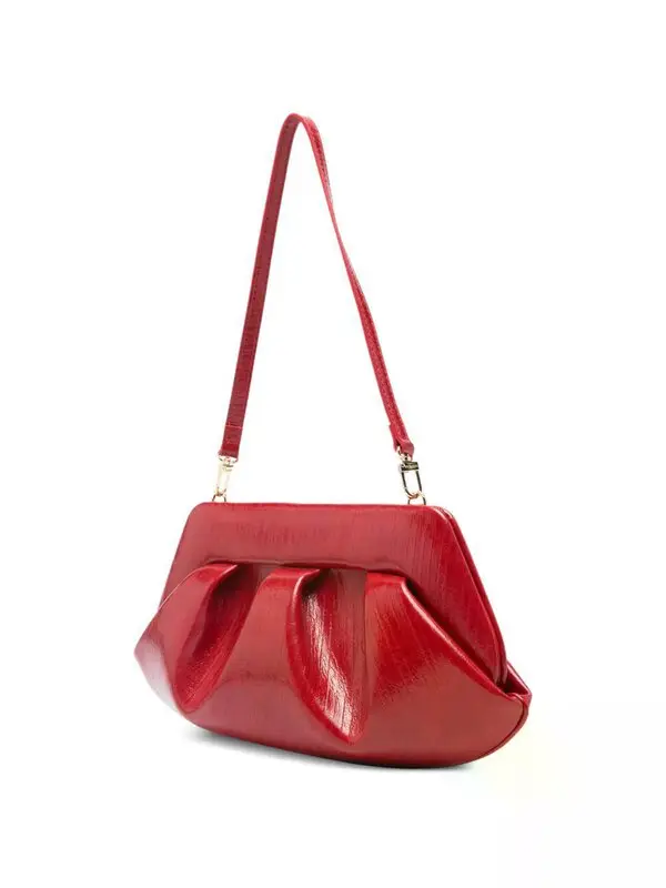 THEMOIRE Bios Pleated Clutch Bag - Red