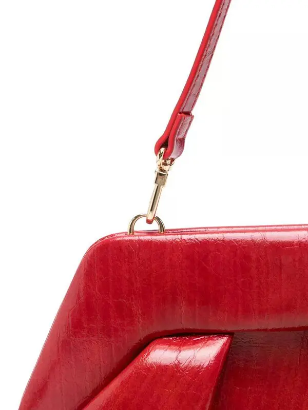 THEMOIRE Bios Pleated Clutch Bag - Red