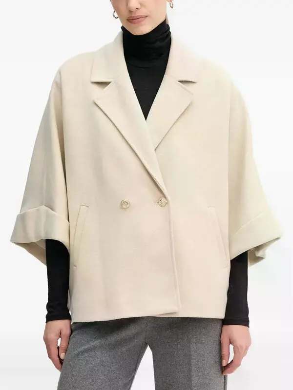 GAUDI Short-sleeved Double-breasted Jacket - Neutrals