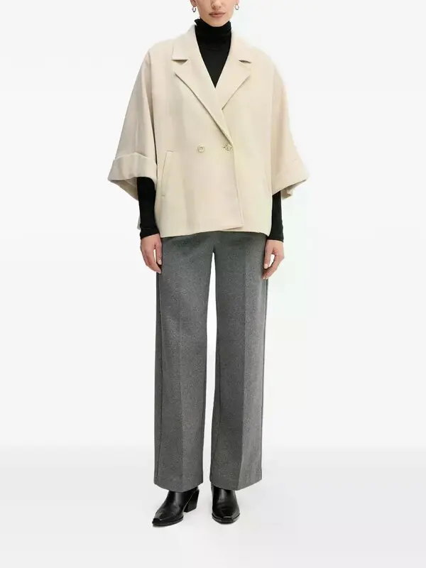 GAUDI Short-sleeved Double-breasted Jacket - Neutrals