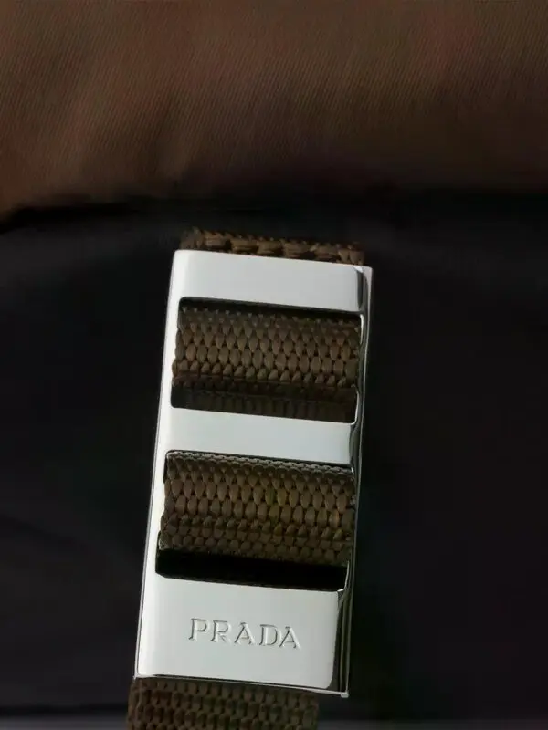 Prada Logo-plaque Shoulder Bag