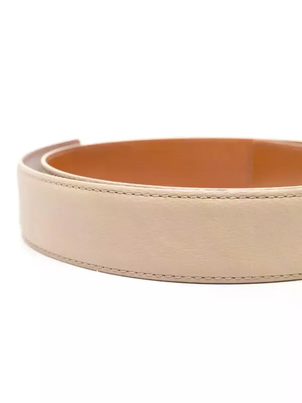 Santoni Leather Belt - Neutrals