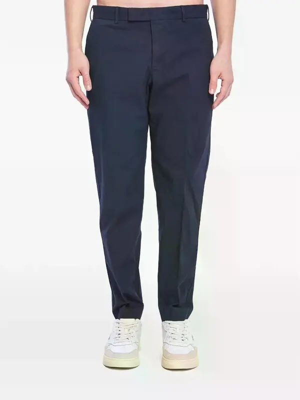 PT TORINO Belt Loops Pressed Cotton Trousers
