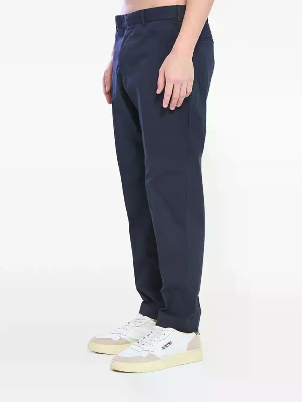 PT TORINO Belt Loops Pressed Cotton Trousers