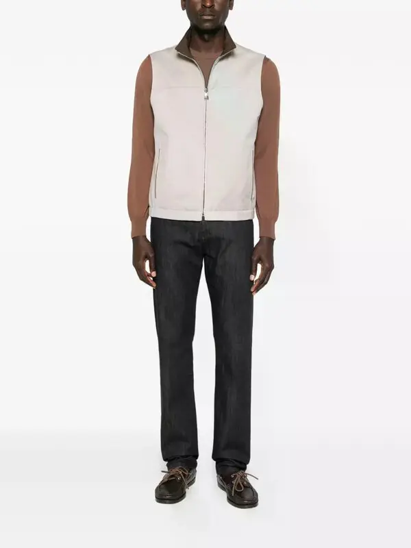Canali Zip-up Gilet