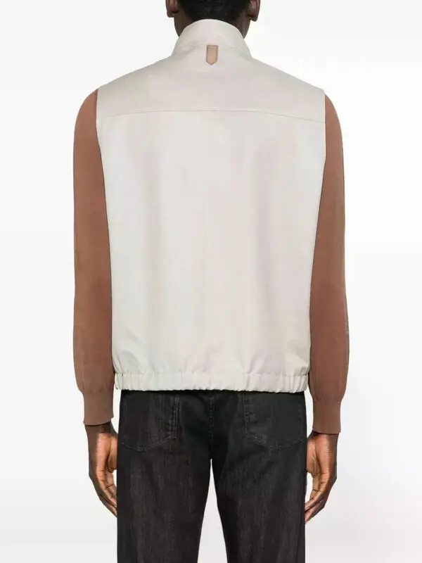 Canali Zip-up Gilet
