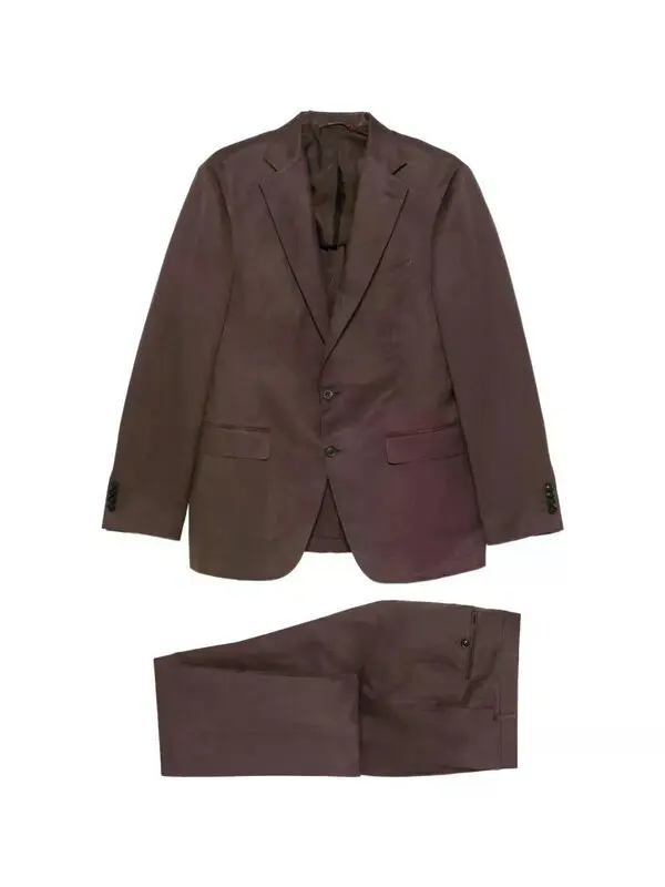 Canali Single-breasted Suit - Brown