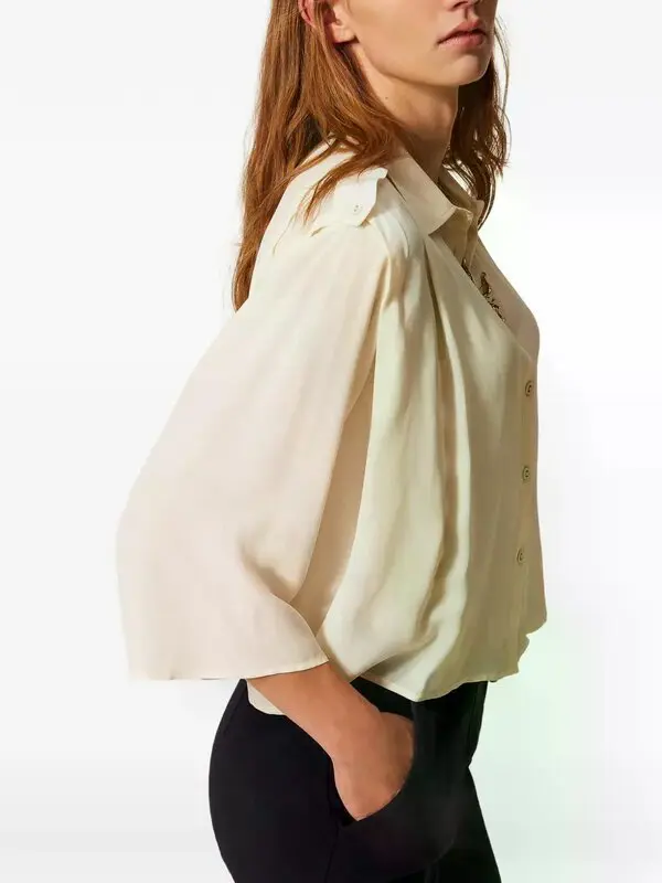 TWINSET Crop Shirt