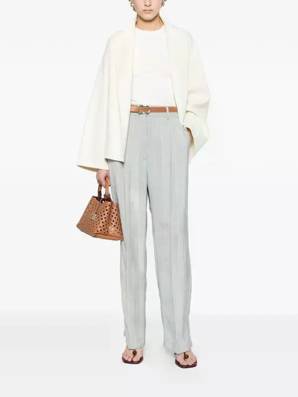 BLAZÉ MILANO Striped Pleated Trousers