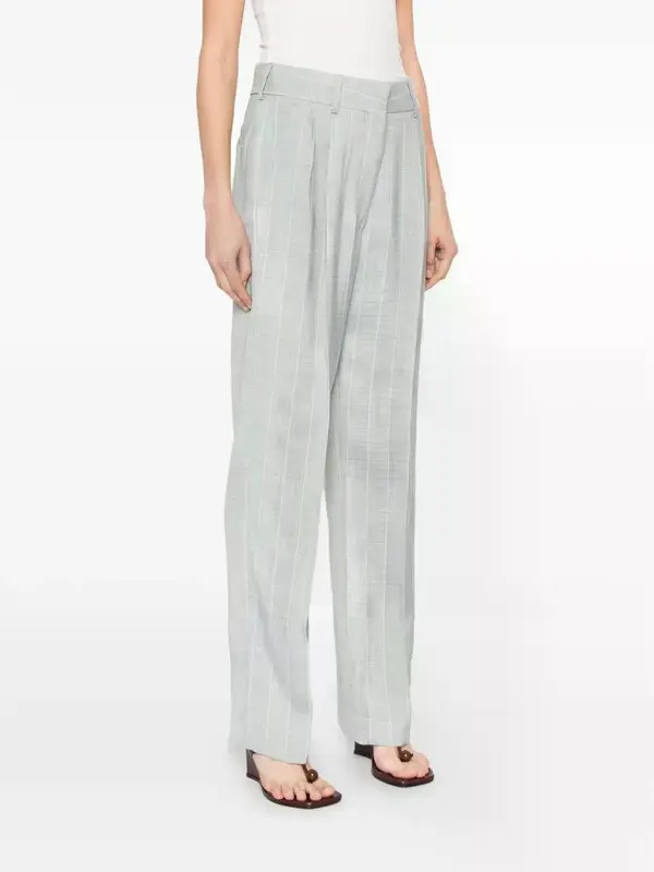 BLAZÉ MILANO Striped Pleated Trousers