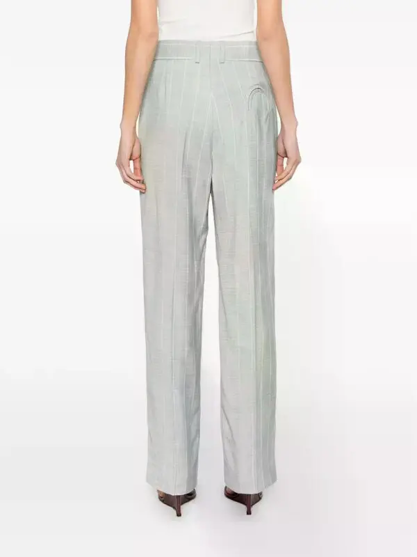 BLAZÉ MILANO Striped Pleated Trousers