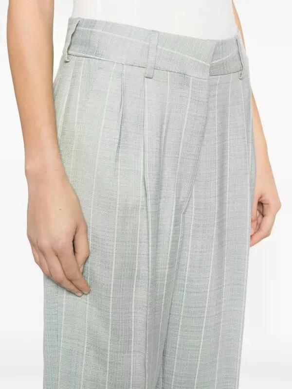 BLAZÉ MILANO Striped Pleated Trousers
