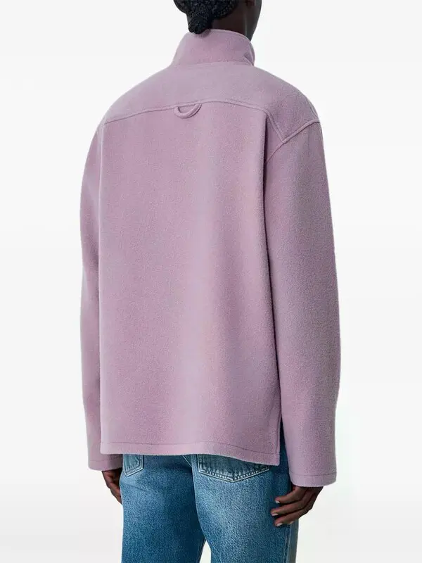 RIER Zip-collar Sweatshirt - Pink