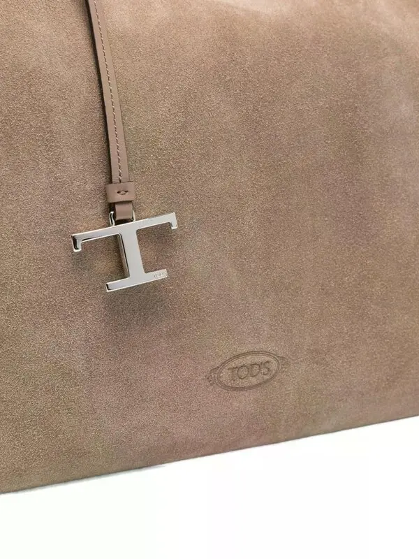 TOD'S T Logo Charm Tote Bag