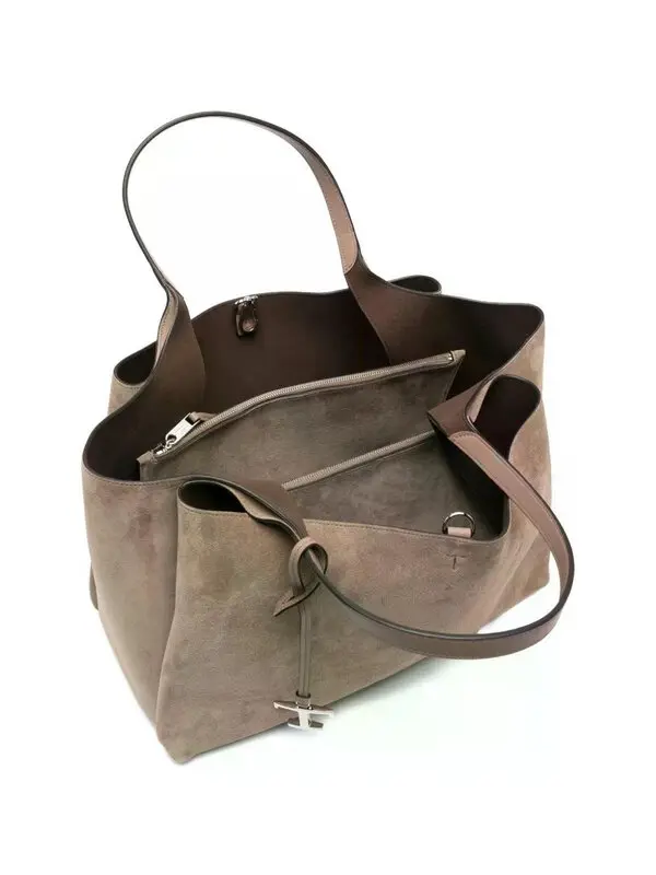 TOD'S T Logo Charm Tote Bag