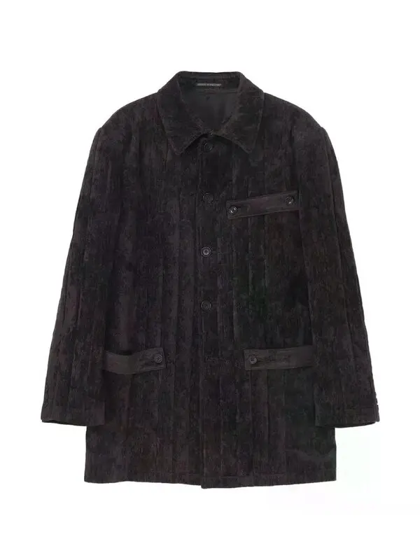 Yohji Yamamoto Striped Pattern Coat