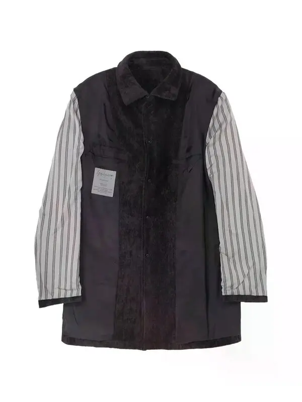 Yohji Yamamoto Striped Pattern Coat