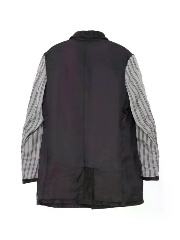 Yohji Yamamoto Striped Pattern Coat