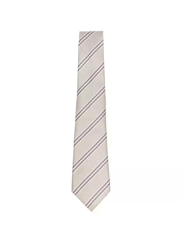 Giorgio Armani Striped Neck Tie - Neutrals