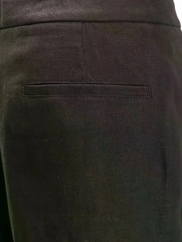 LARDINI Flat-front Straight Trousers