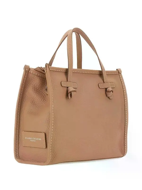 MARCELLA CLUB Miss Marcella 32 Leather Tote Bag - Neutrals