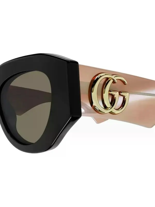 Gucci Logo-detail Cat-eye Sunglasses