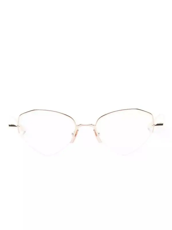 Dita Lunari Geometric Eyeglasses - Gold