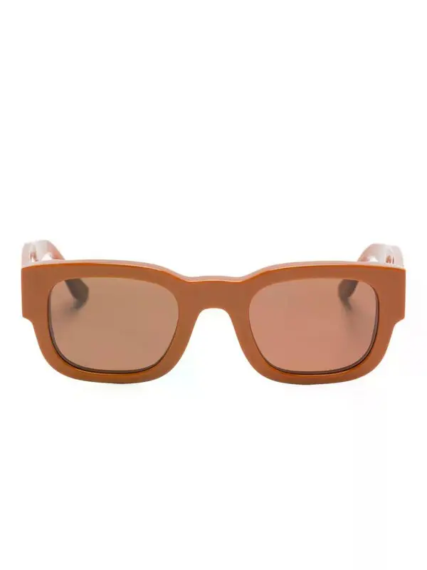 Thierry Lasry Foxxxy Rectangle-frame Sunglasses - Brown