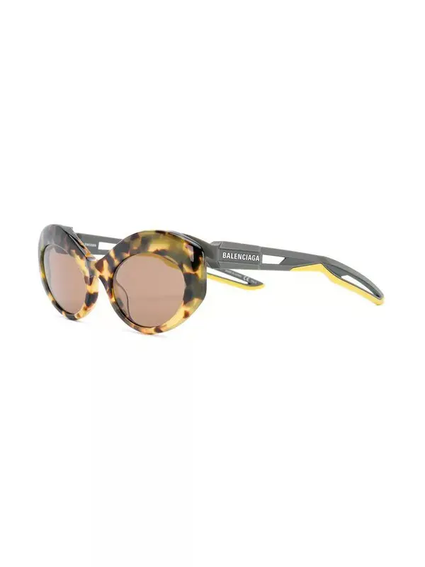 Balenciaga Hybrid Oval Sunglasses