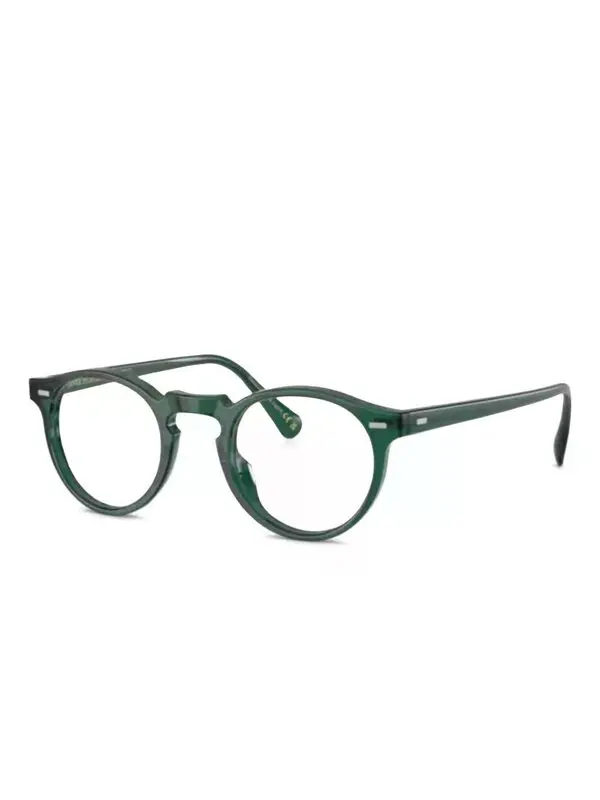 Oliver Spencer 5186 Vista Round Frame Eyeglasses - Green