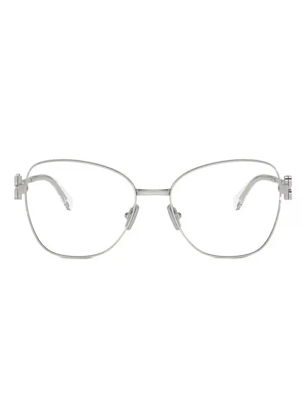 Miu Miu Cat-eye Frame Glasses - Silver