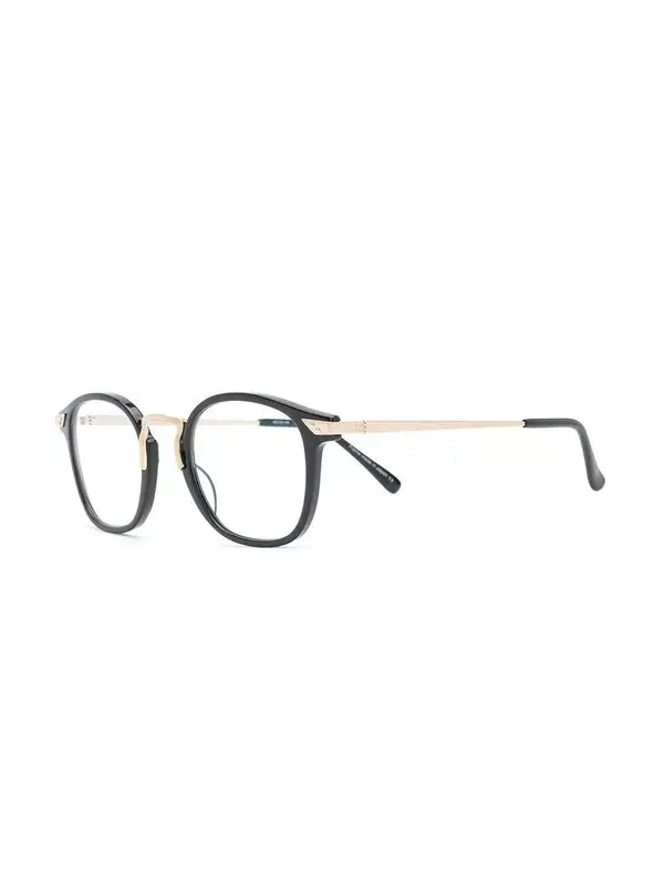 Matsuda Round Brushed Metal Glasses