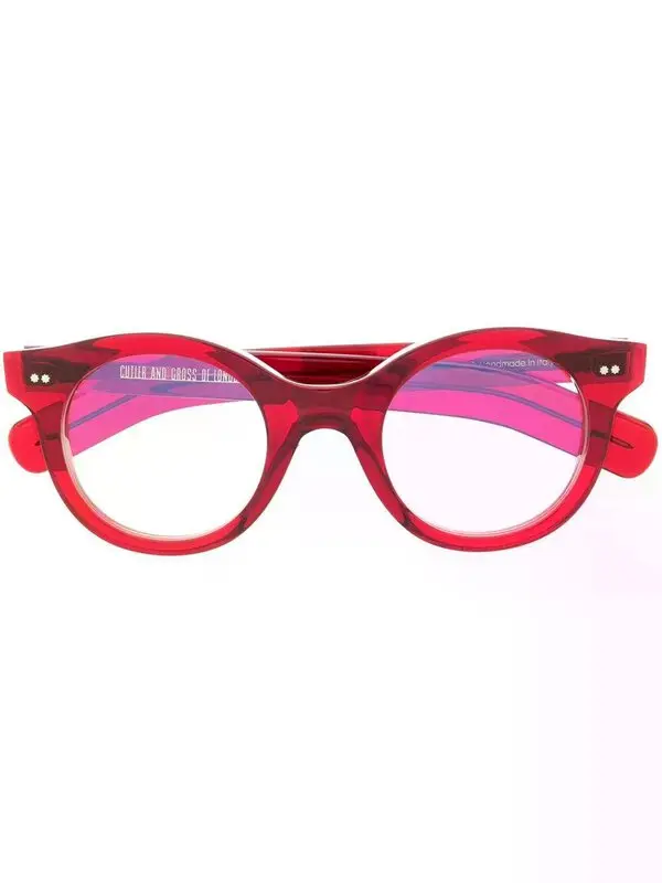 CUTLER & GROSS 1390 Round Frame Glasses - Red