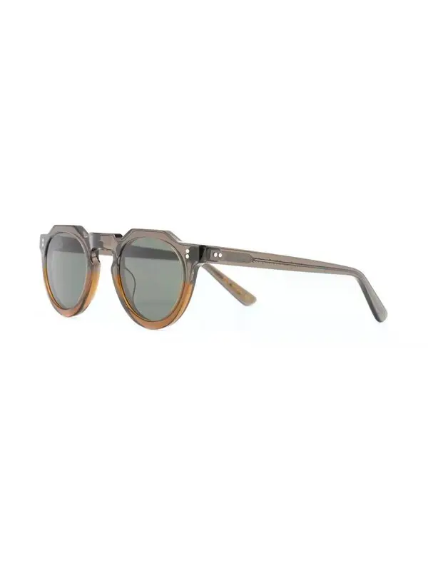 LESCA Tinted Round-frame Sunglasses