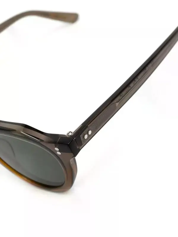 LESCA Tinted Round-frame Sunglasses